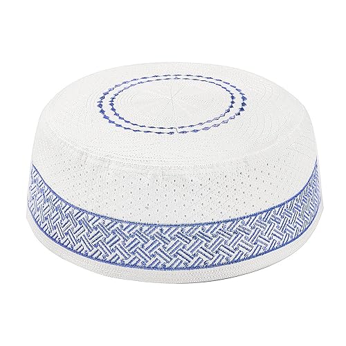 Men Boys Muslim Prayer Kufi Hat Skull Cap Embroidery Islam Kufi ...