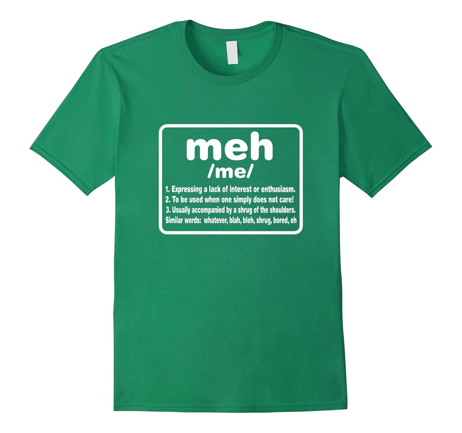 Meh Definition T-shirt, Funny Teen Lingo Shirt-Art – Artvinatee