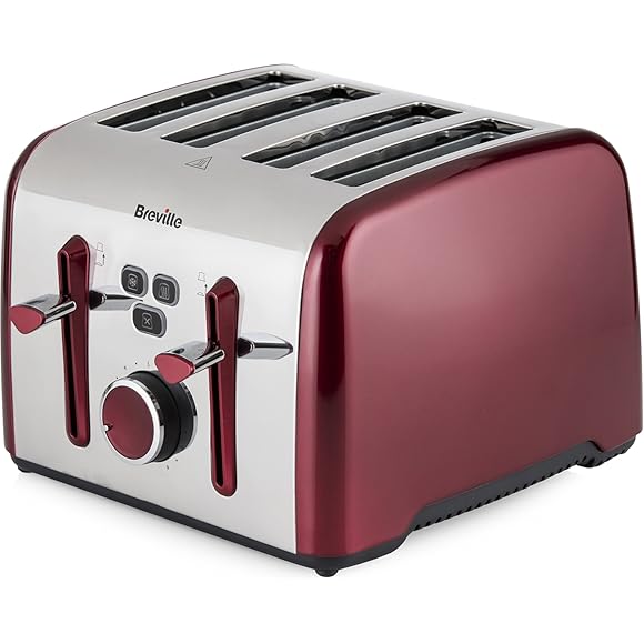 Breville Colour Notes 4 Slice Toaster - Red - My Kitchen Accessories