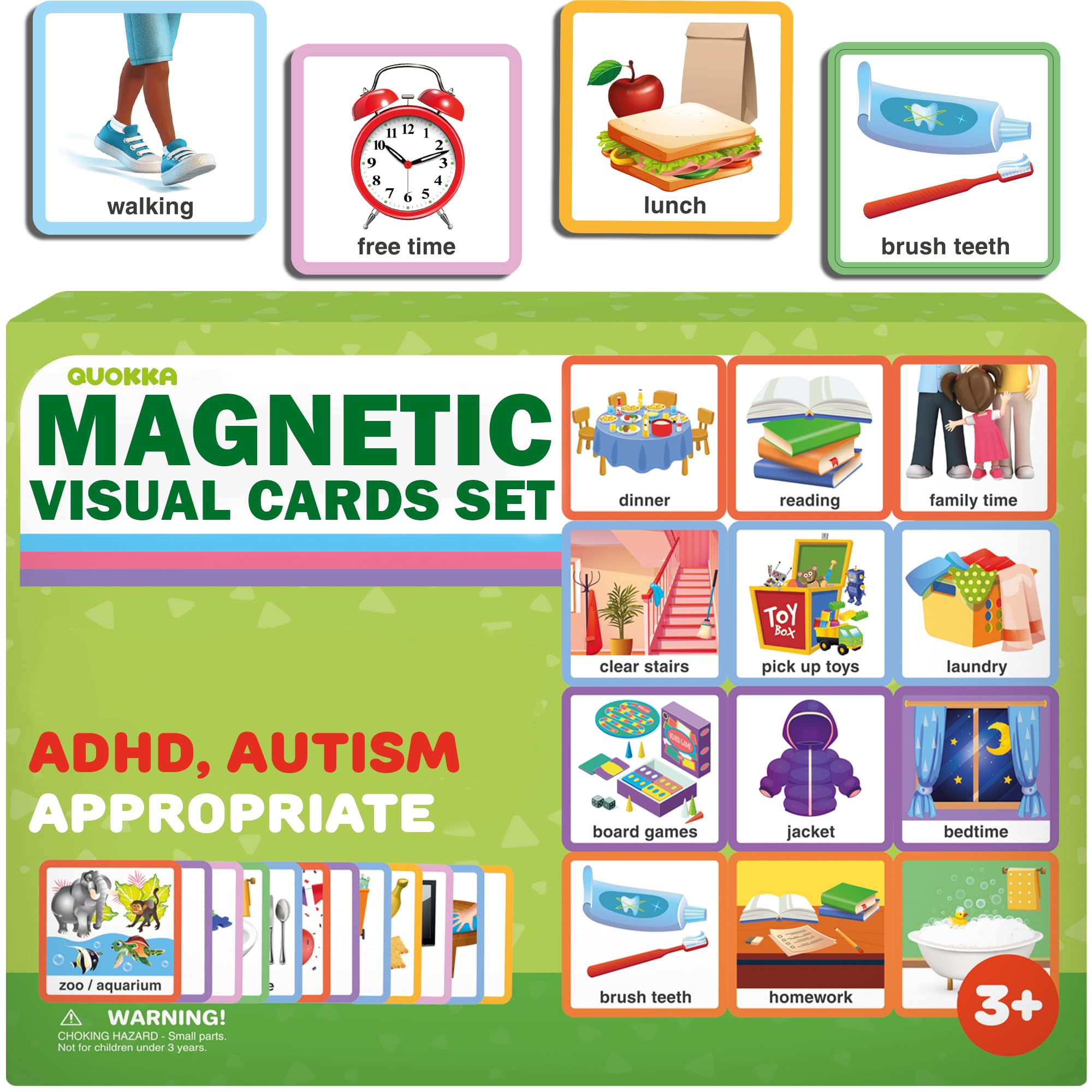 Mua QUOKKA 95 Reward Chore Chart Cards for Kids - Toys for Autistic ...