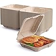 Amazon.com: ECOLipak 50 Pack Clamshell To Go Containers, 100% ...