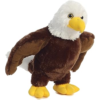 Amazon.com: Wild Republic Bald Eagle Plush, Stuffed Animal, Plush Toy ...