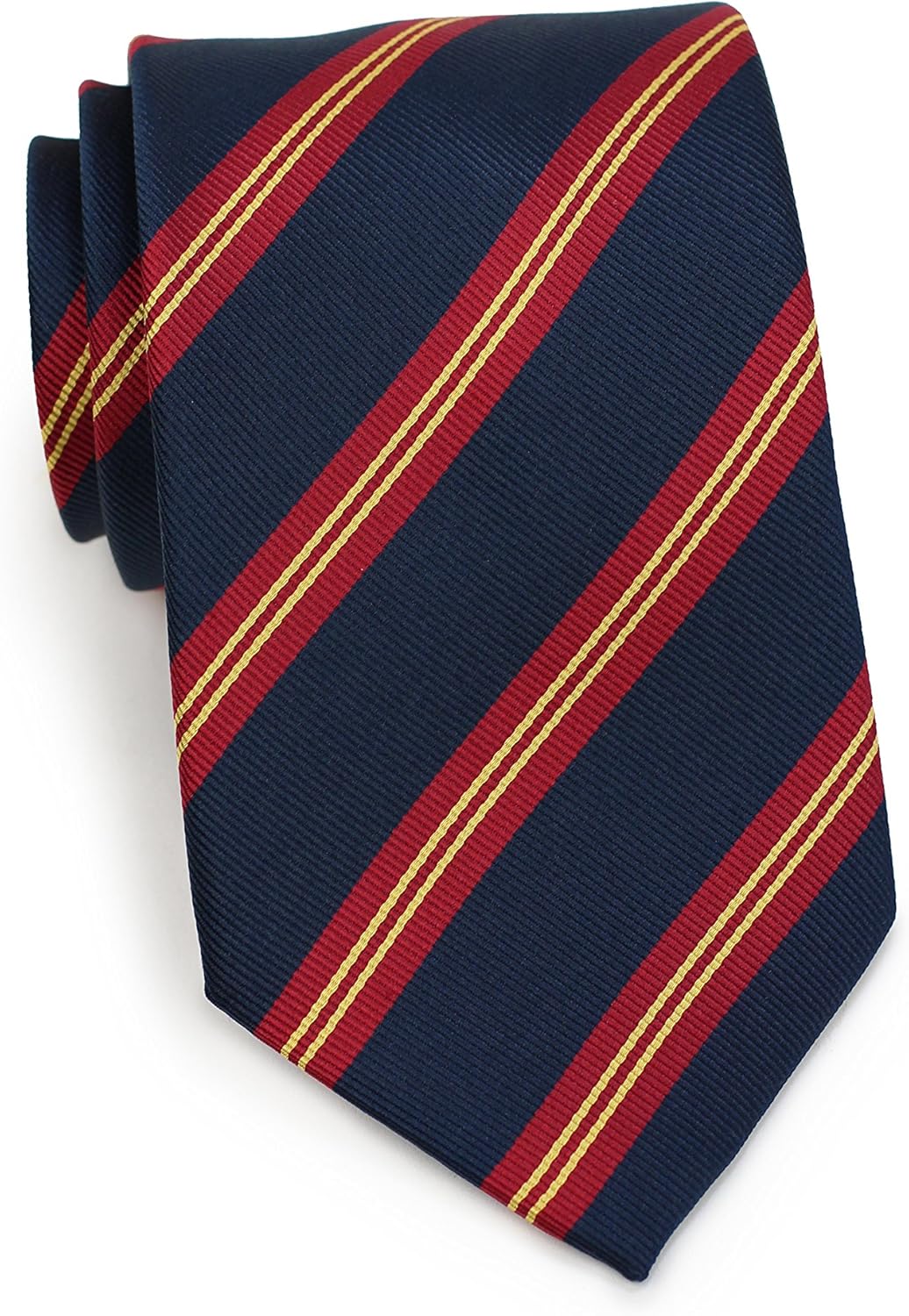 Bows-N-Ties Men's Necktie British Regimental Striped Silk Matte Tie 3. ...