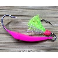 Amazon.com: Pompano Goofy Jig Pink W/ Chartreuse & White Teaser 4 Pack ...