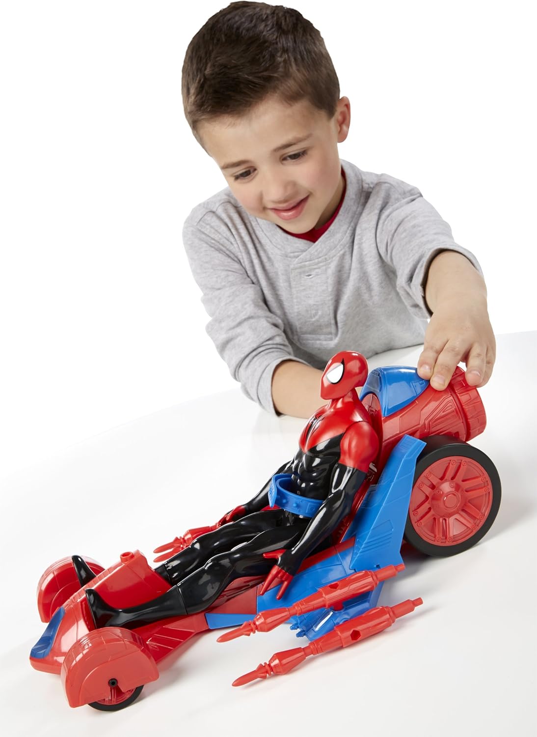 Spider-Man Titan Heroes Series Action Figure with Giant Spider Turbo ...
