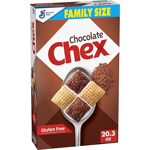 Chocolate Chex Cereal, Gluten Free Breakfast Cereal, Made with Whole ...