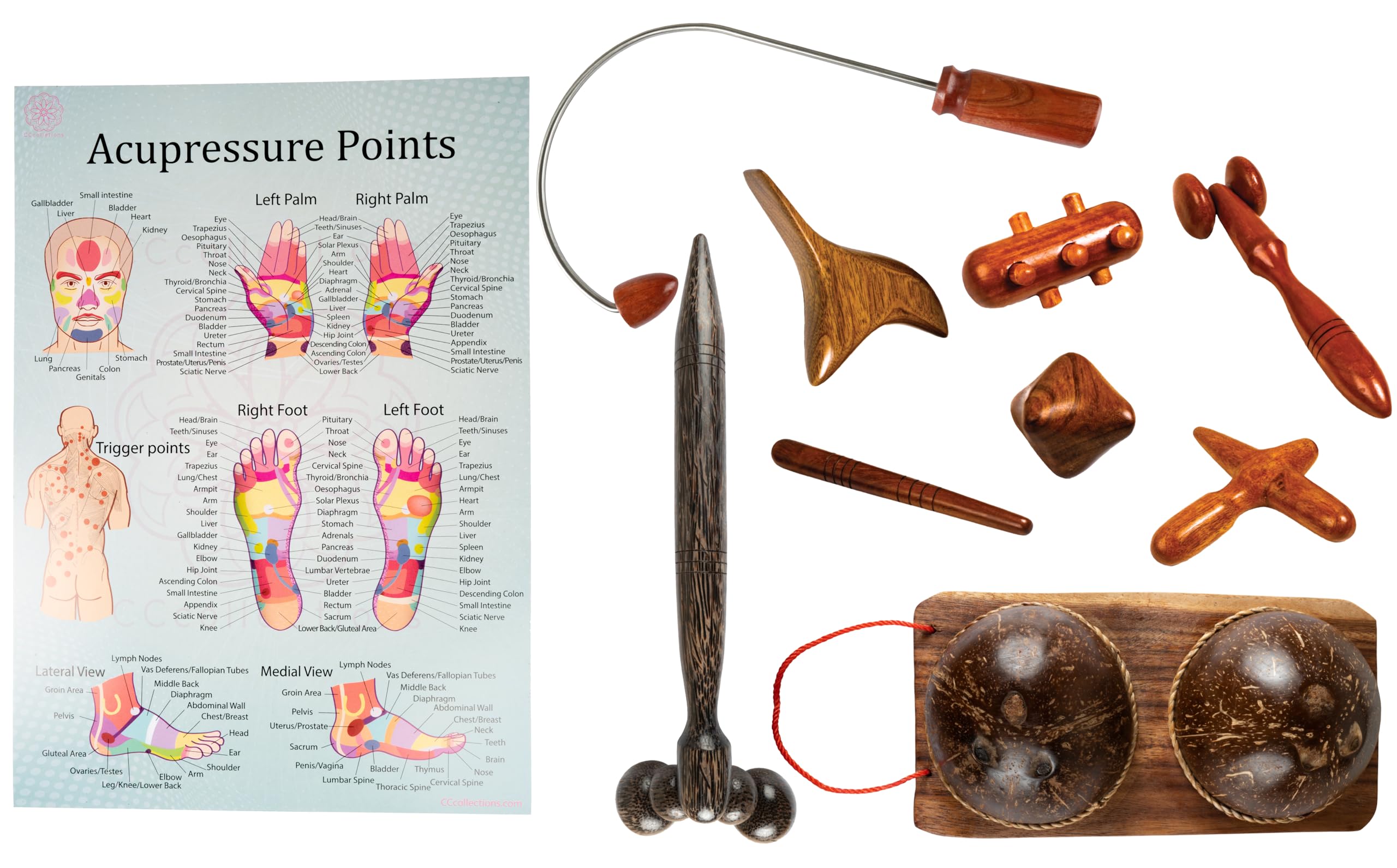 Mua CCcollections Traditional Wooden Massage Reflexology Professional ...