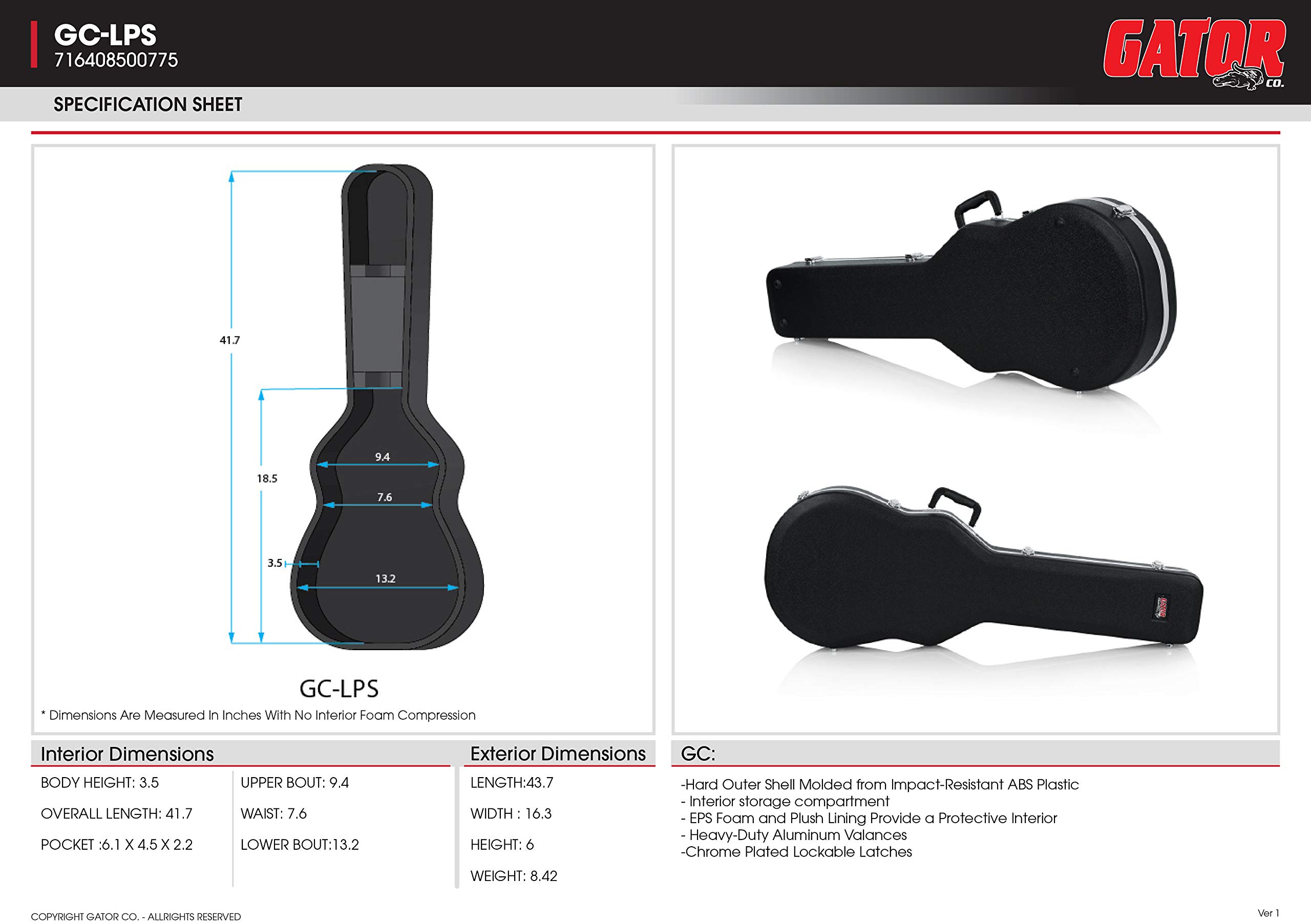 Gator Cases Deluxe ABS Molded...B0002E3DGM | Encarguelo.com