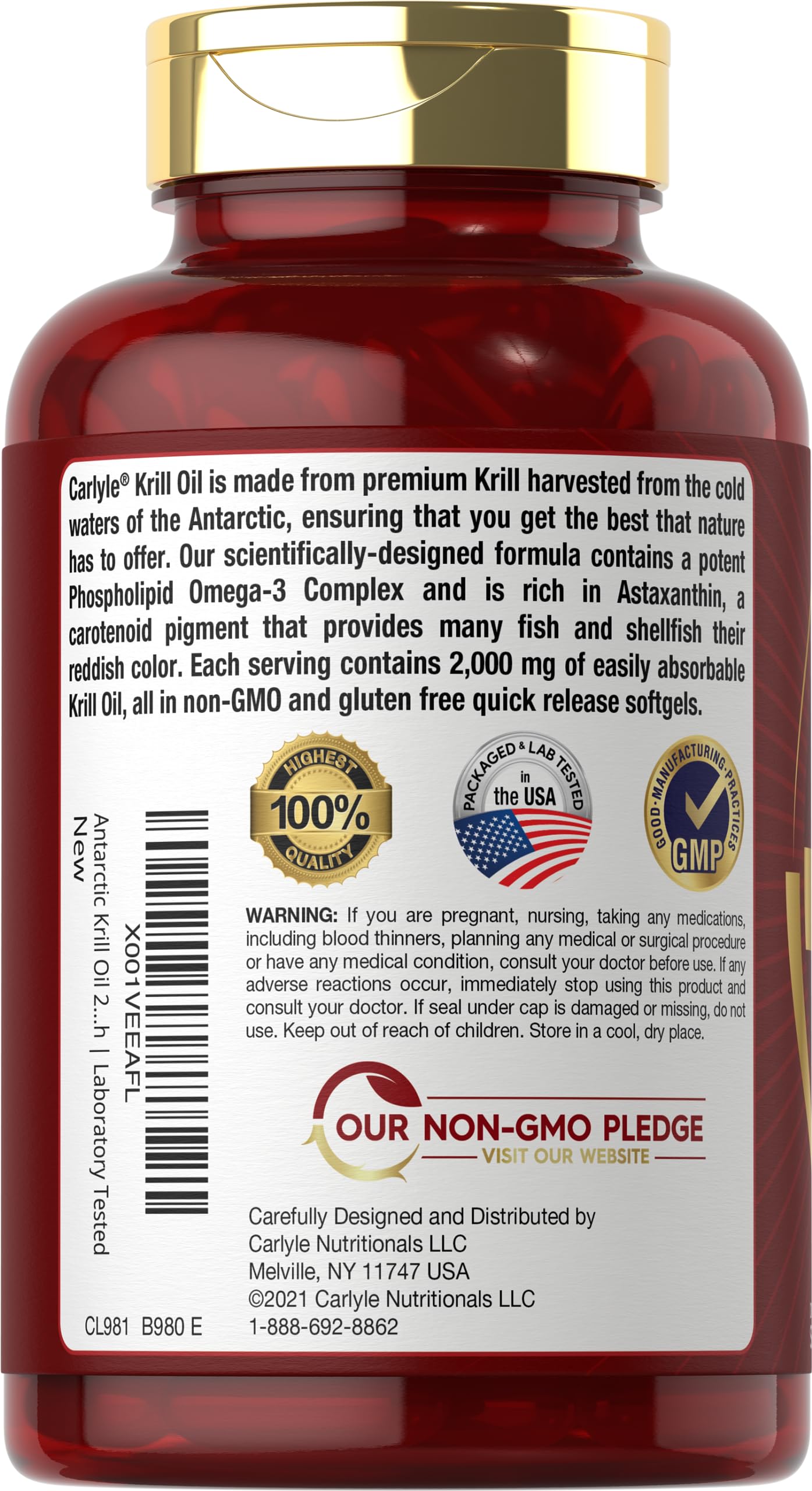 Mua Antarctic Krill Oil 2000 mg 120 Softgels | Omega-3 EPA, DHA, with ...