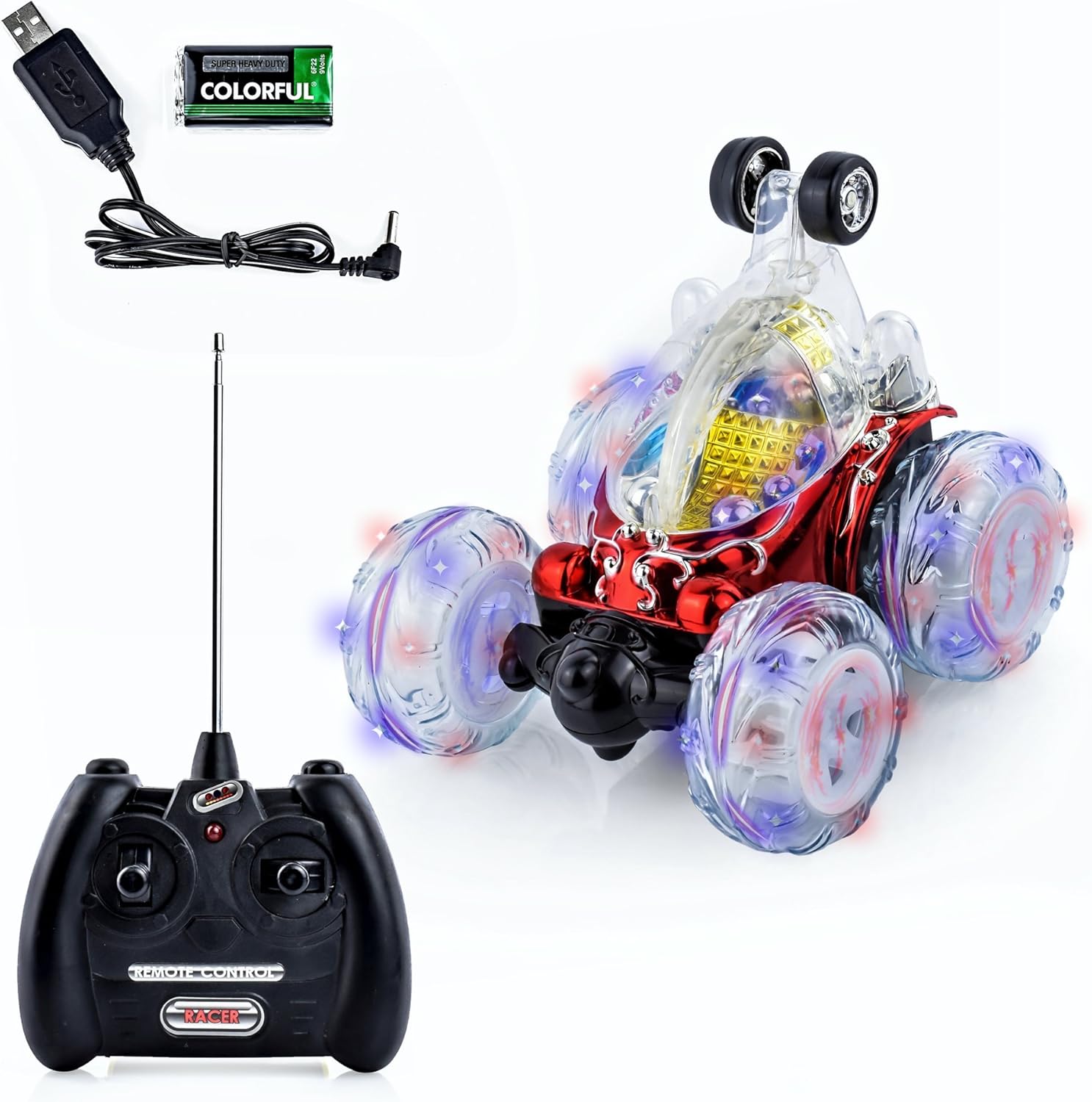 SPIRE-TECH ST-730 Stunt Car Invincible Tornado 360 Rechargeable Racing ...