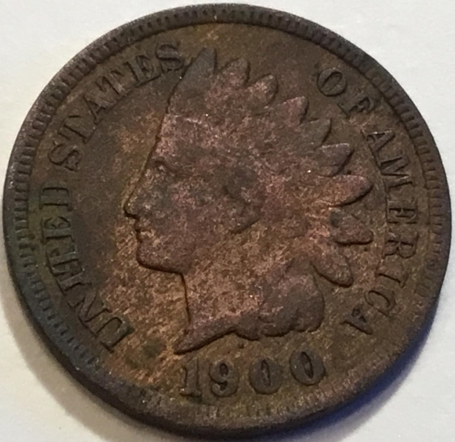 1900 Indian Head Cent Penny Fine Detials at Amazon's Collectible Coins ...