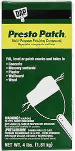 Dap 58505 Presto Patch Multi Purpose Patching Compound, 4-Pound - Repair Compound - Amazon.com