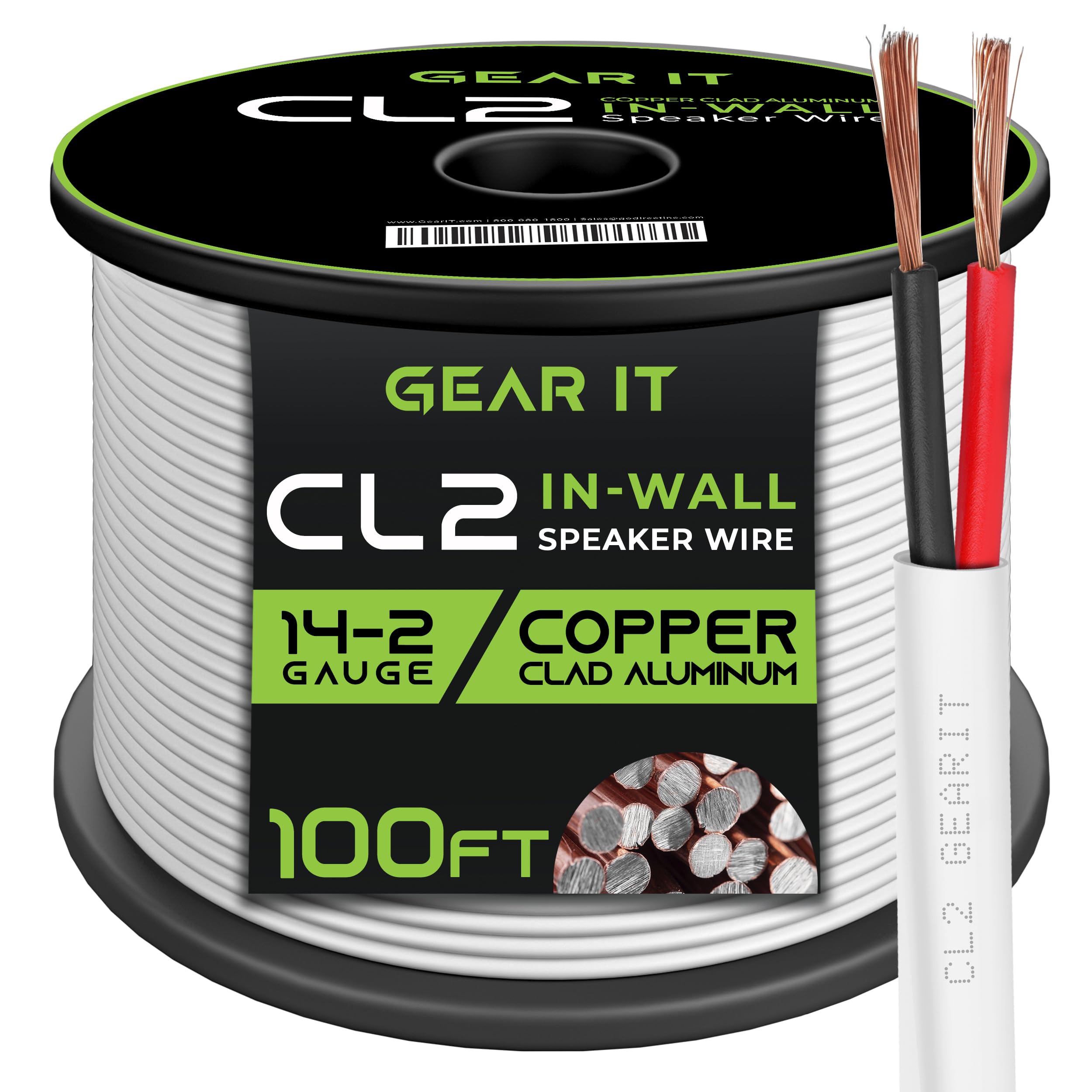 Mua GearIT 14/2 Speaker Wire (100 Feet) 14 Gauge (Copper Clad Aluminum ...