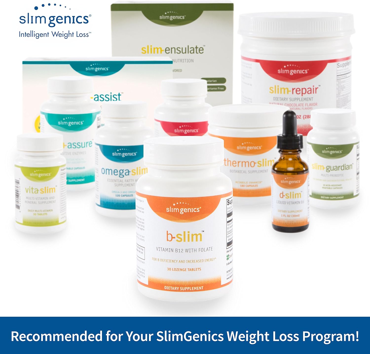 SlimGenics B-Slim | Vitamin B12 + Folate - Facilitates Protein and Fat ...