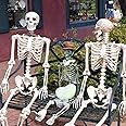 Amazon.com : Halloween Skeleton Life Size Clearance, 1Pc 67/36/28 Inch Full Body Movable Posable ...