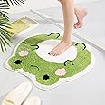Amazon.com: Panstar Cute Bath Mat Non Slip Frog Bath Rug for Bathroom ...
