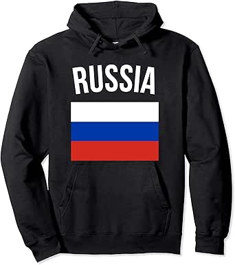 Amazon.com: Russia Flag Russian Hoodie Russia Hooded Sweatshirt: Clothing