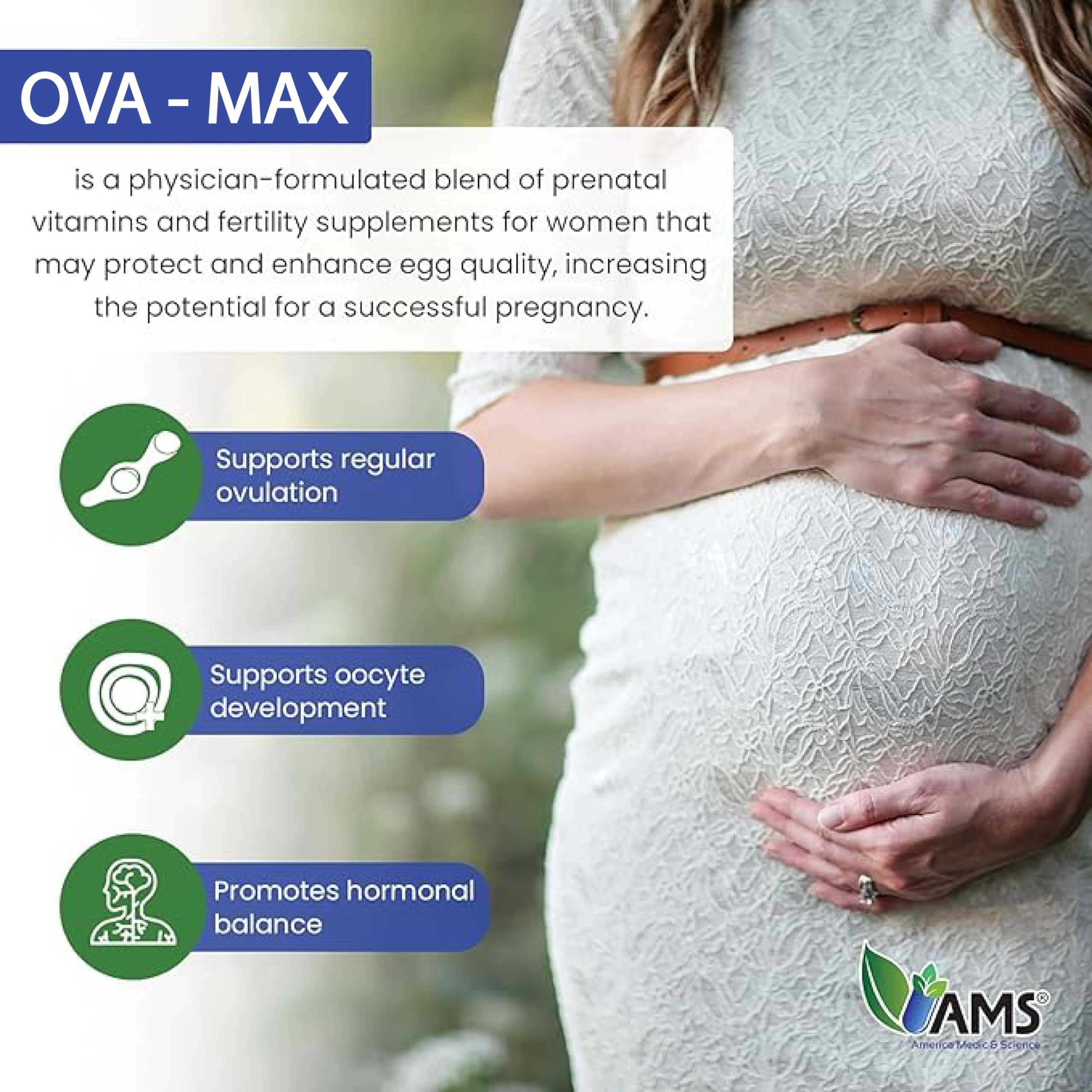 Mua America Medic & Science OVA-Max Prenatal Vitamins for Women (120 ...