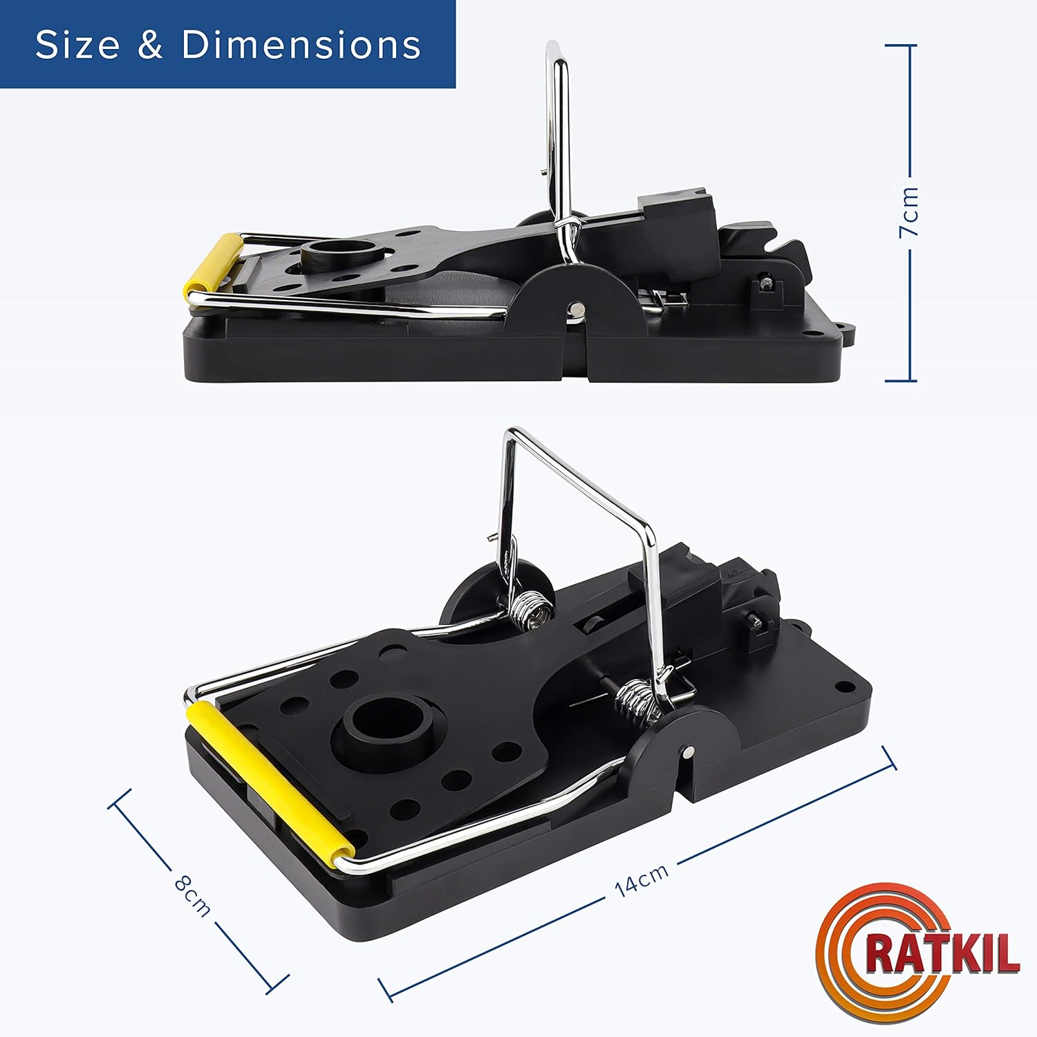 Ratkil Rat Traps – 2 x Large Heavy Duty Rat Traps That Kill Instantly ...