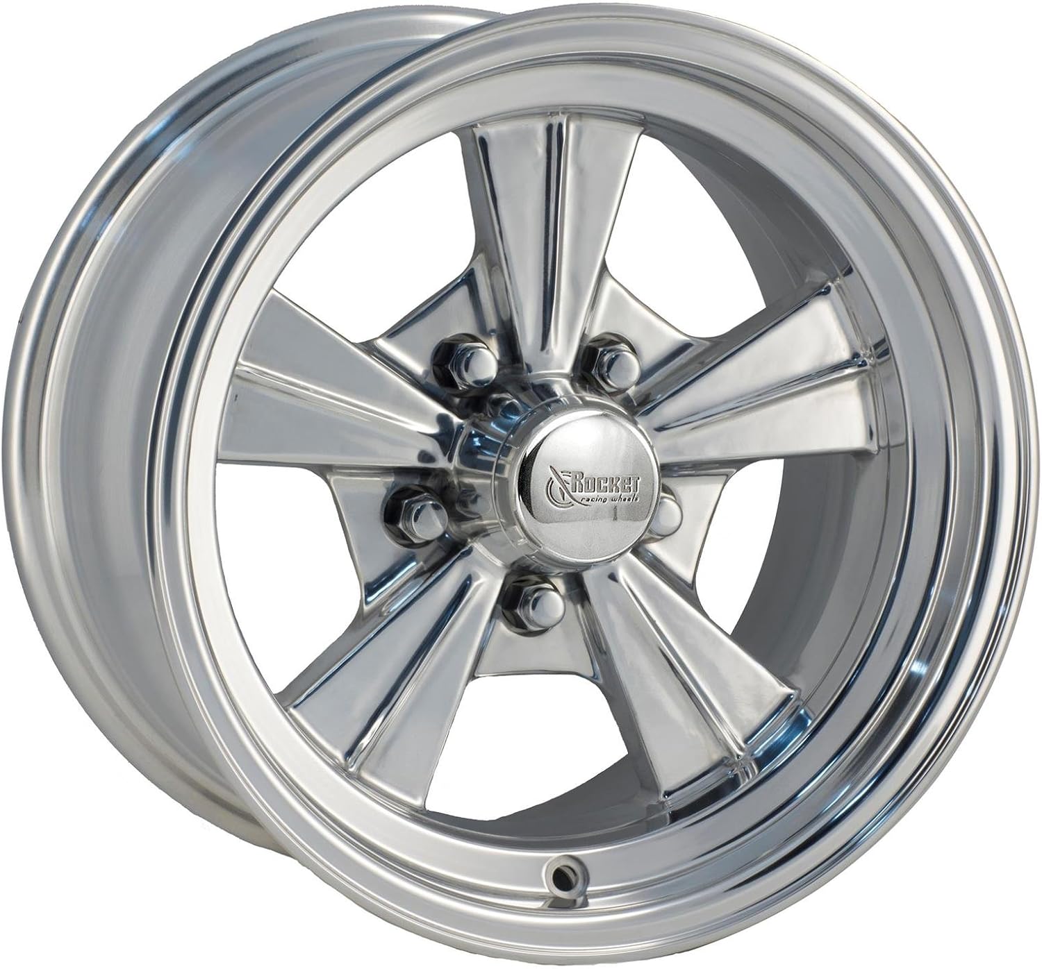 Amazon.com: Rocket Racing R71-586140 15x8 Strike Wheel, 5x4.75 BP, 4.00 ...
