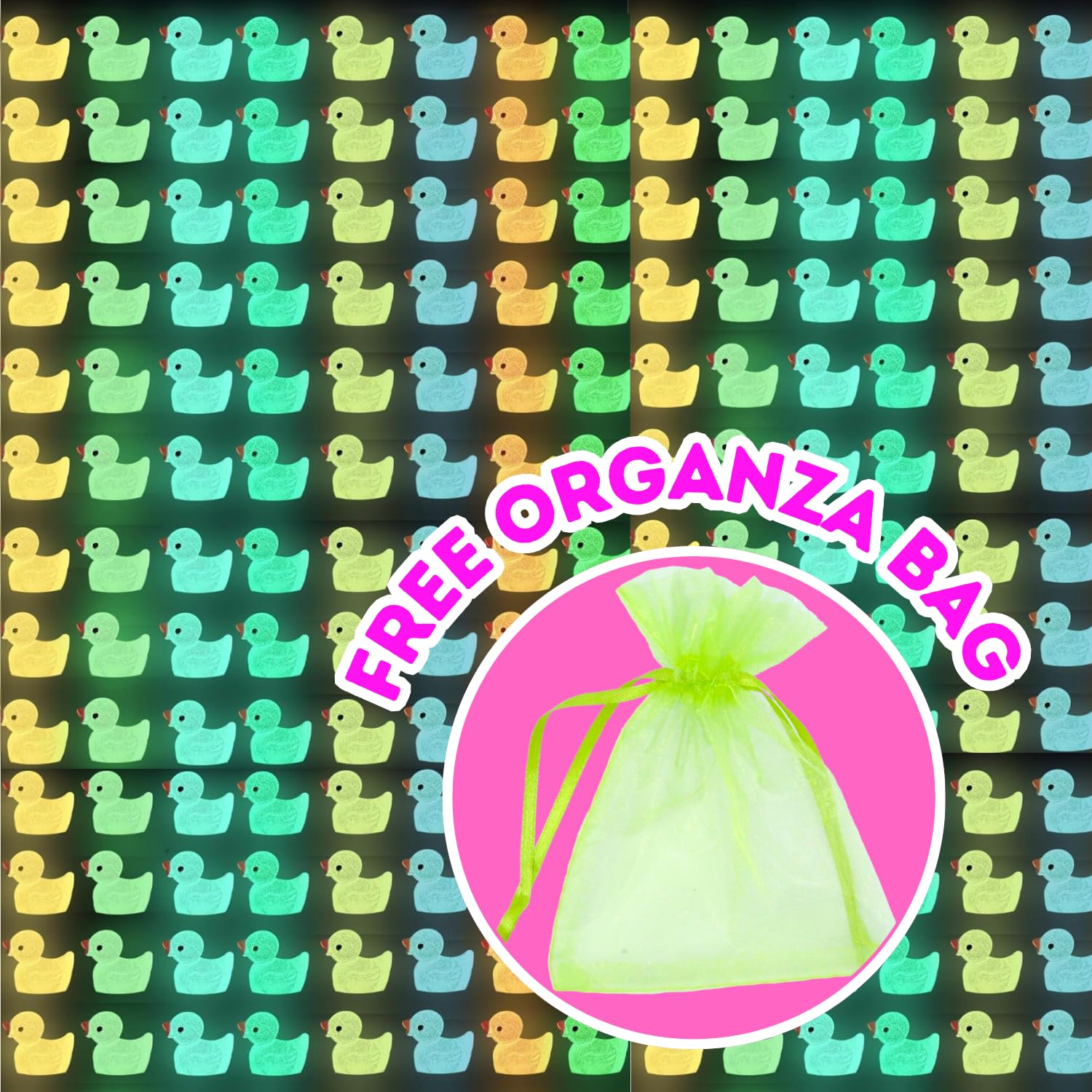 Mua 200 Ducks in Organza Bag, Luminous Mini Ducks, Mini Ducks, Little ...