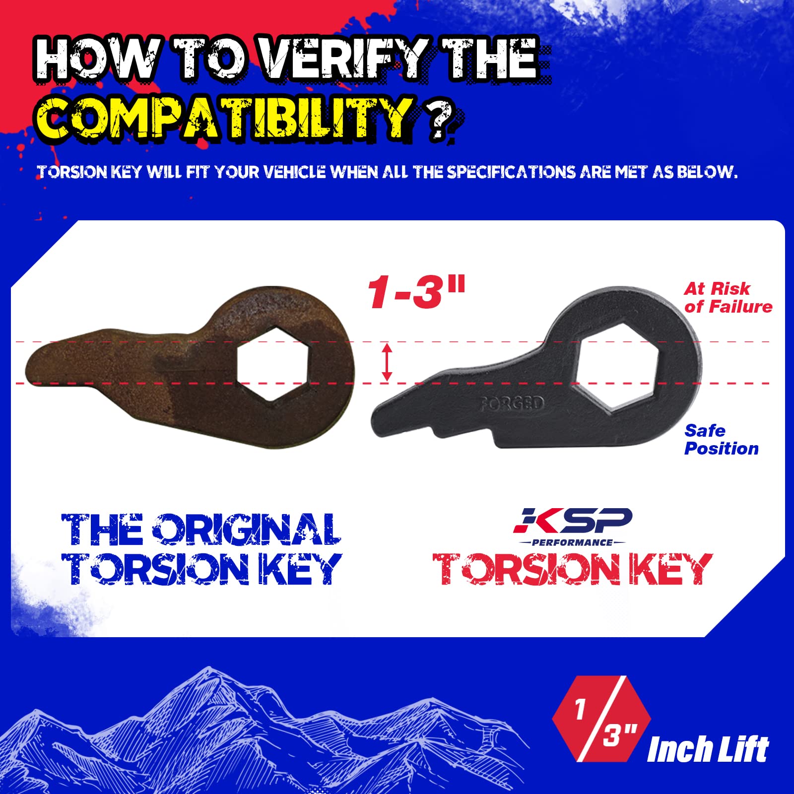 Mua KSP 1-3" Torsion Bar Key For Silverado Sierra 1500HD 2500HD 3500HD ...
