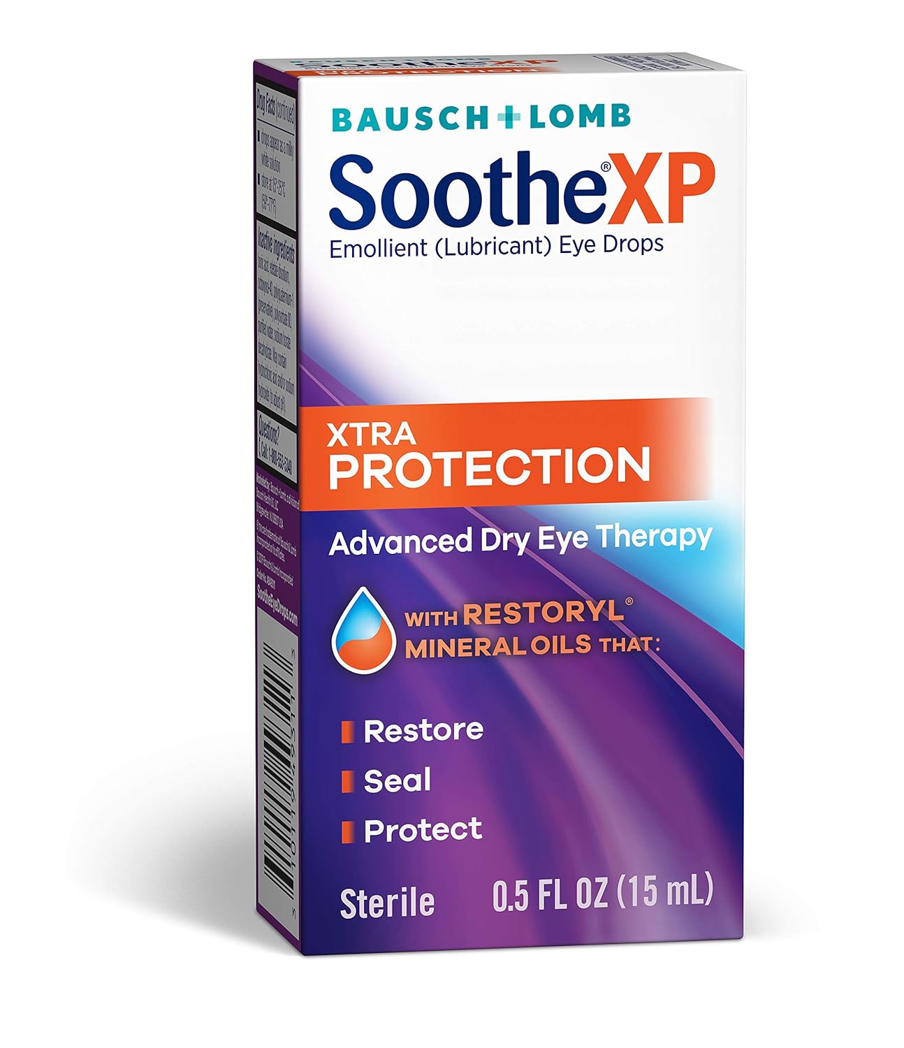 Bausch + Lomb Soothe XP Dry Eye Drops, Xtra Protection Lubricant Eye ...