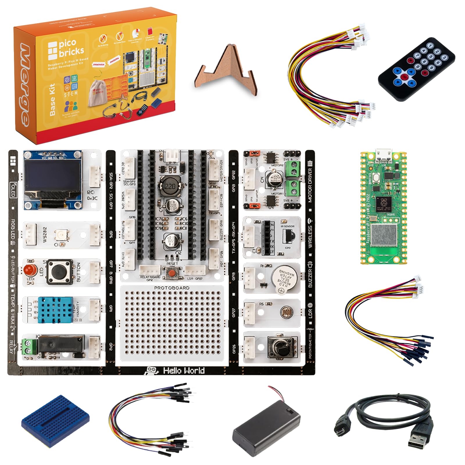 Mua PicoBricks Raspberry Pi Pico W Starter Kit with 12 Detachable ...
