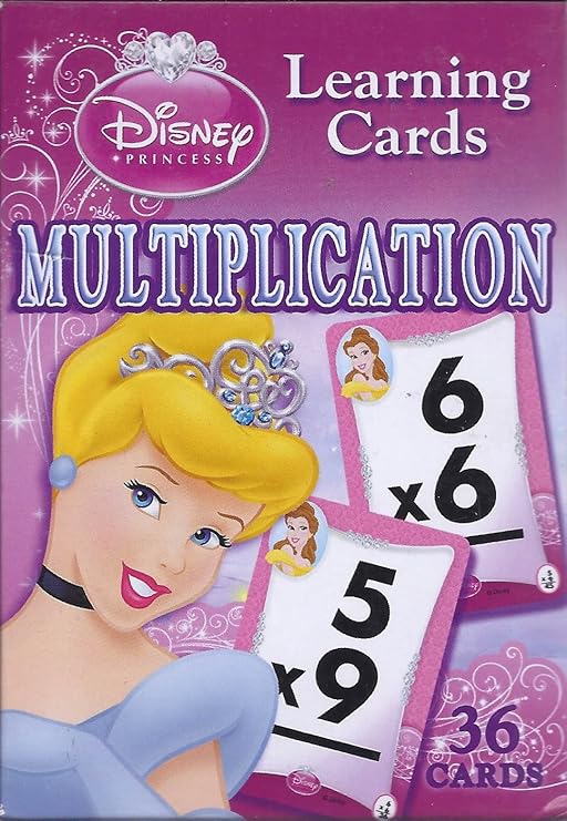 Amazon.com : Disney Princess Multiplication Learning Cards : Early ...