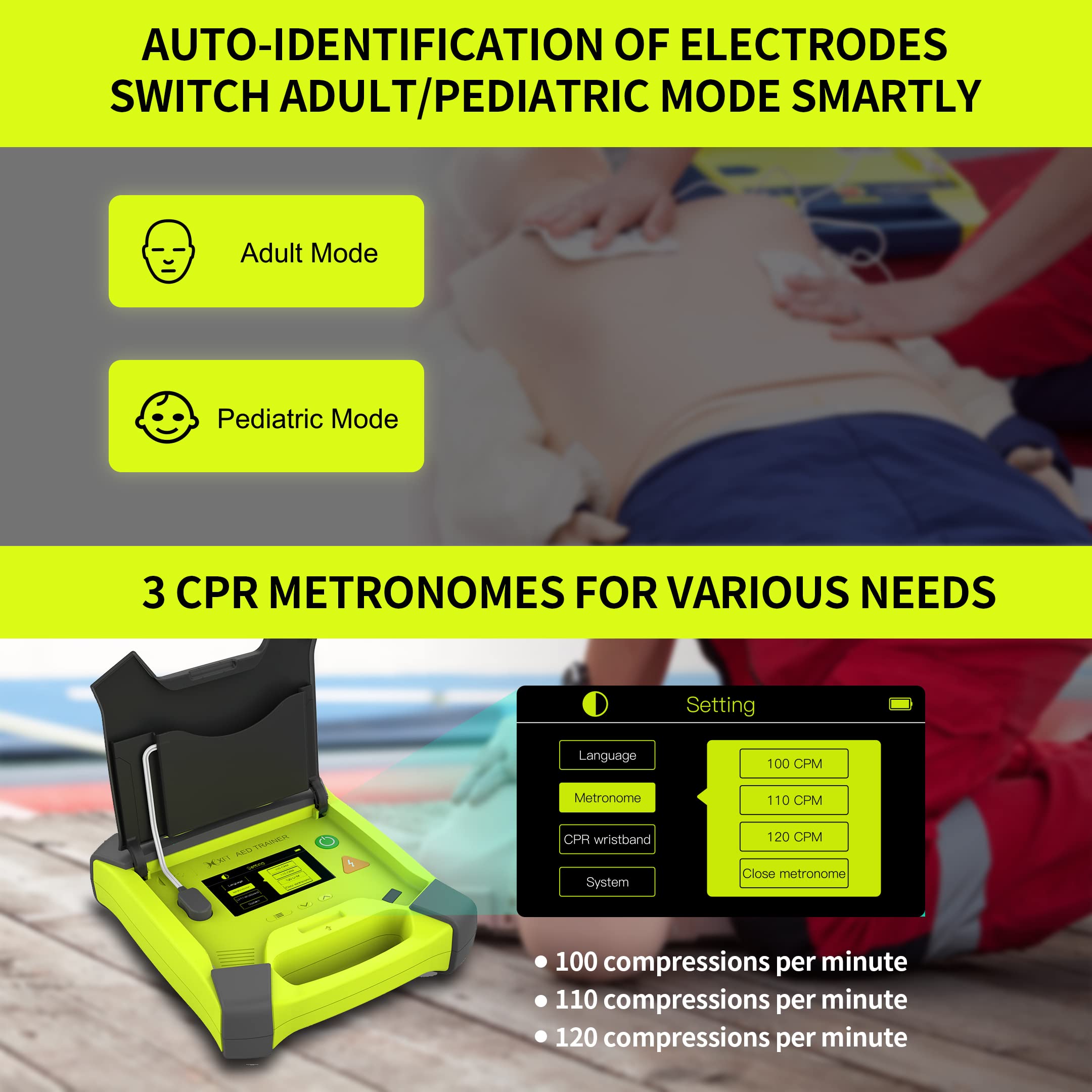 Mua AED Trainer, XFT Professional AED Training Kit CPR Training ...