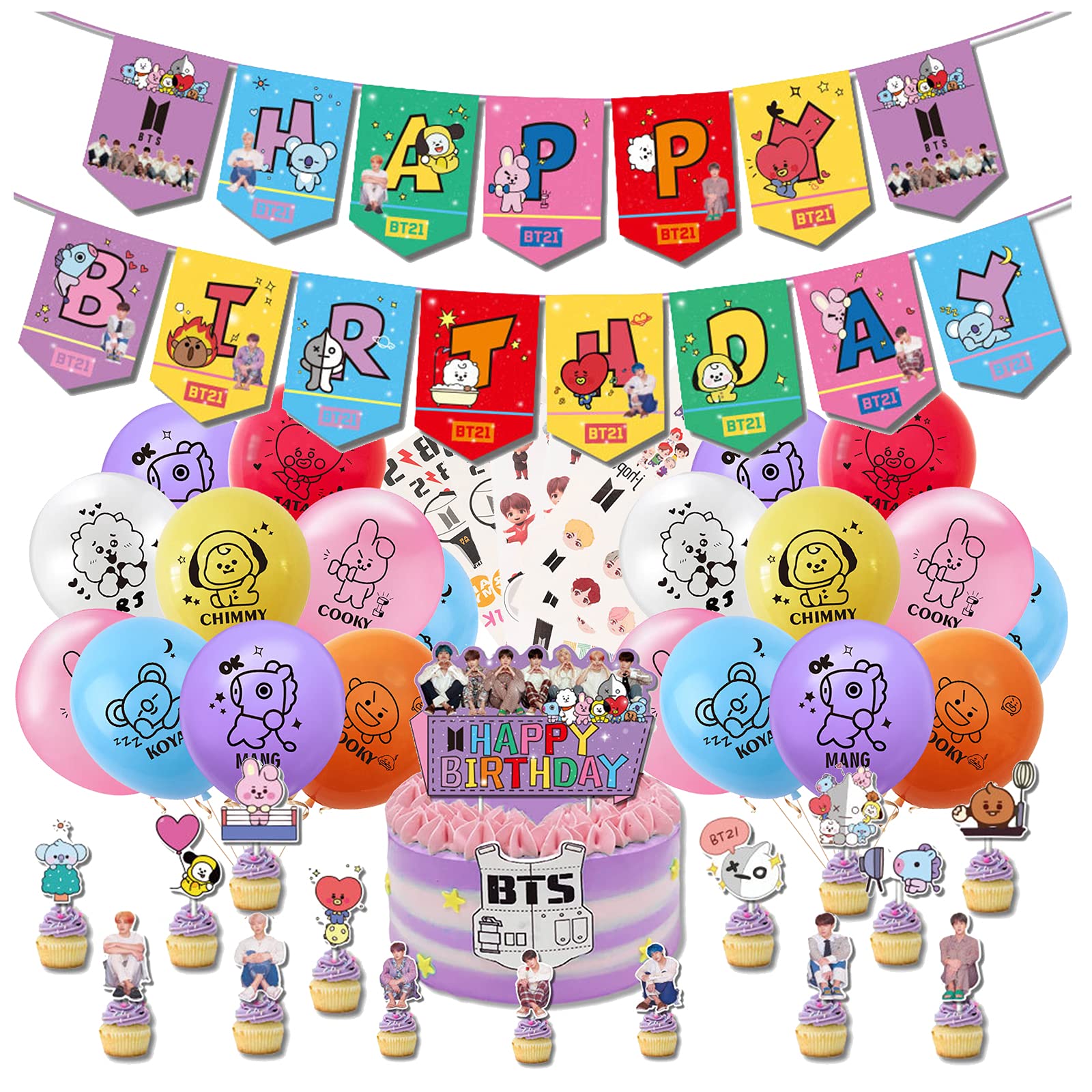 Mua TUYUST BTS Birthday Party Supplies for ARMY 1 BTS Banner 21 BTS ...