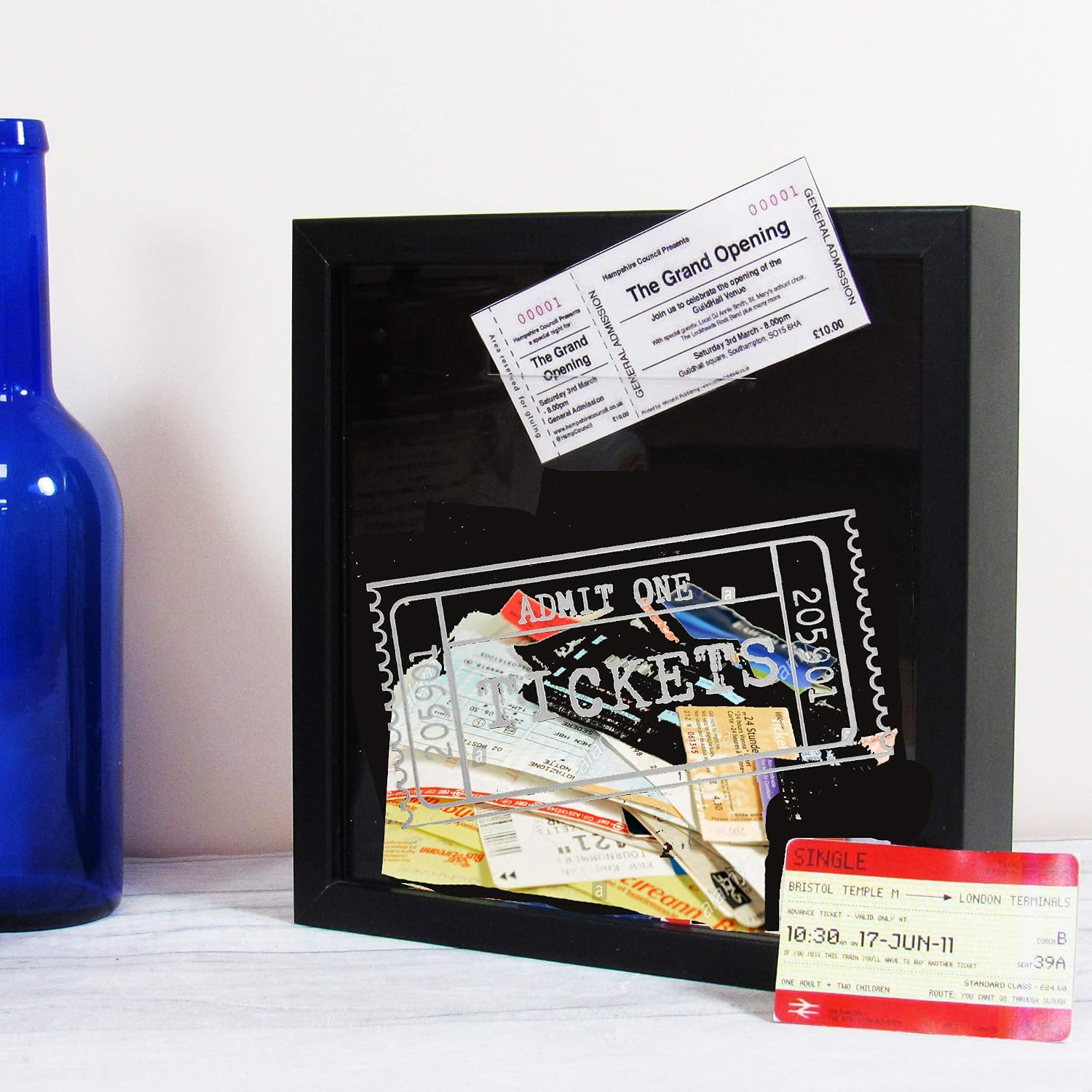 Contempohome Ticket Keepsake Collection Display Box, Ticket holder ...