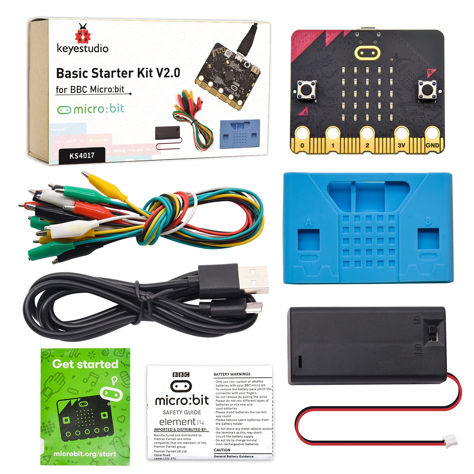 Mua Basic Starter Kit for BBC Micro bit V2, Graphical Programming Built ...
