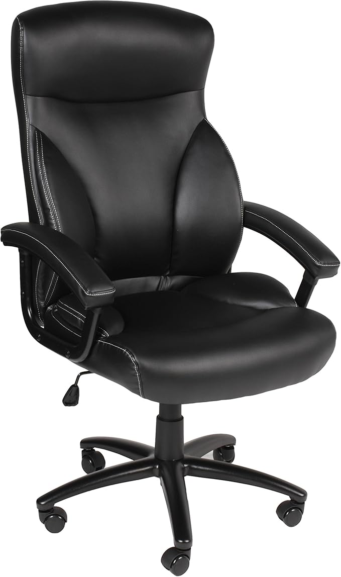 Furniture 24 7 Tamdrup Office Chair Faux Leather Black Amazon co uk furniture-24-7-tamdrup-office-chair-faux-leather-black-amazon-co-uk