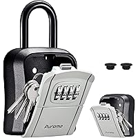 Master Lock Key Lock Box, Outdoor Lock Box for House Keys, Key Safe with Combination Lock, 5 Key ...