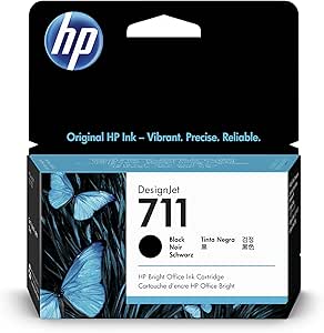HP 711 38-ml Black Designjet Ink Cartridge (CZ129A) for HP DesignJet ...