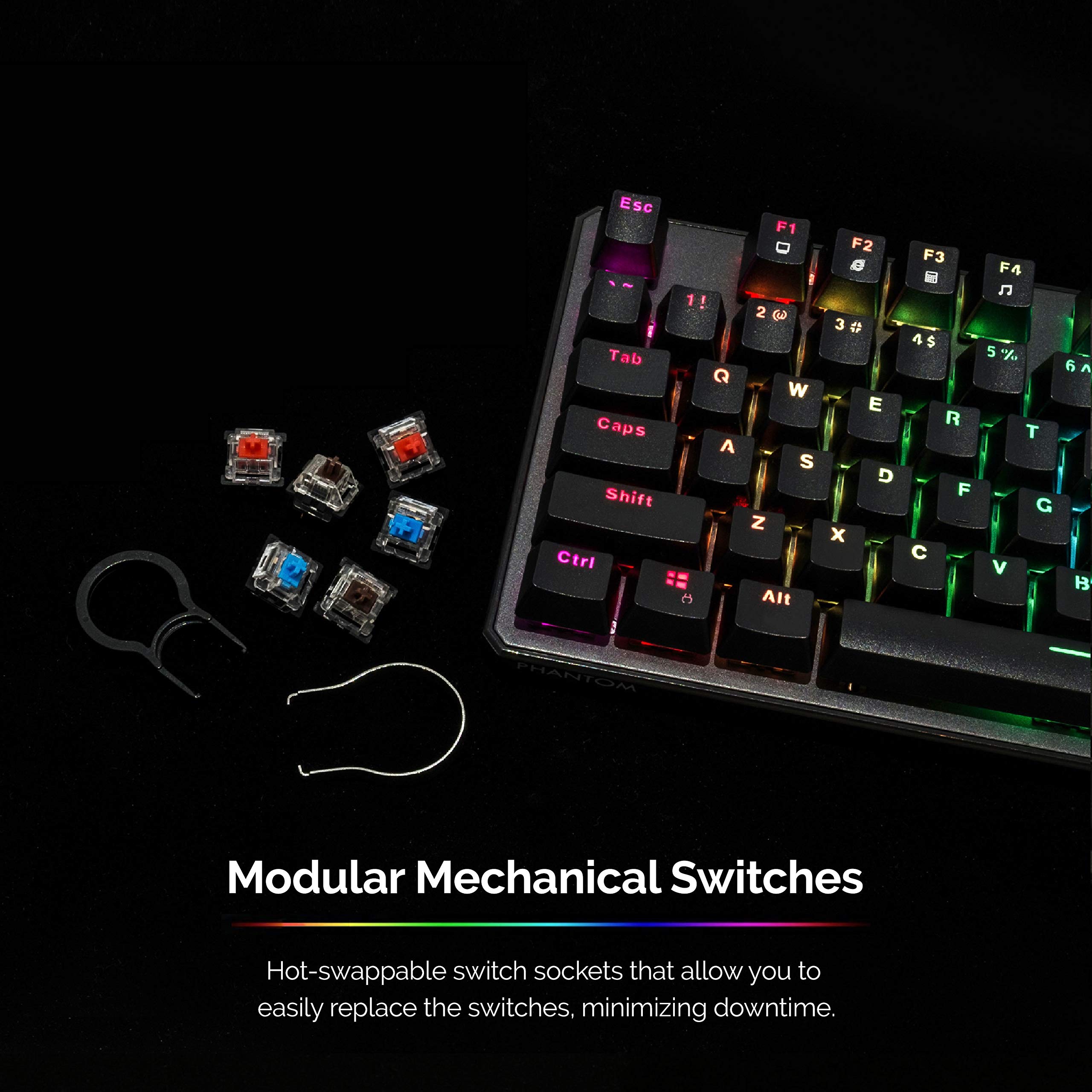 Mua TECWARE Phantom 88 UK Layout Key Mechanical Keyboard, RGB led ...