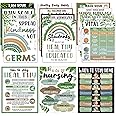 Amazon.com: 15 Pcs School Nurse Poster Classroom Decorations Greenery ...