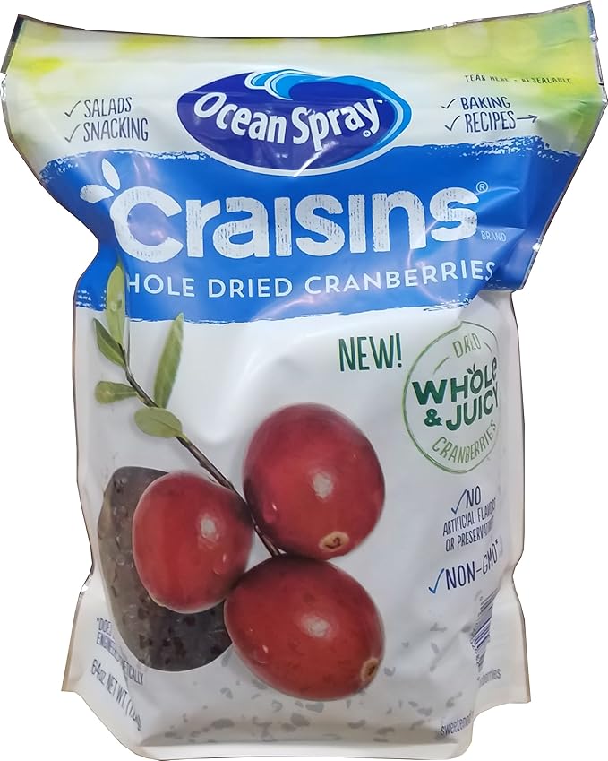 Ocean Spray Whole Craisins Dried Cranberries (64 Oz),: Amazon.com ...