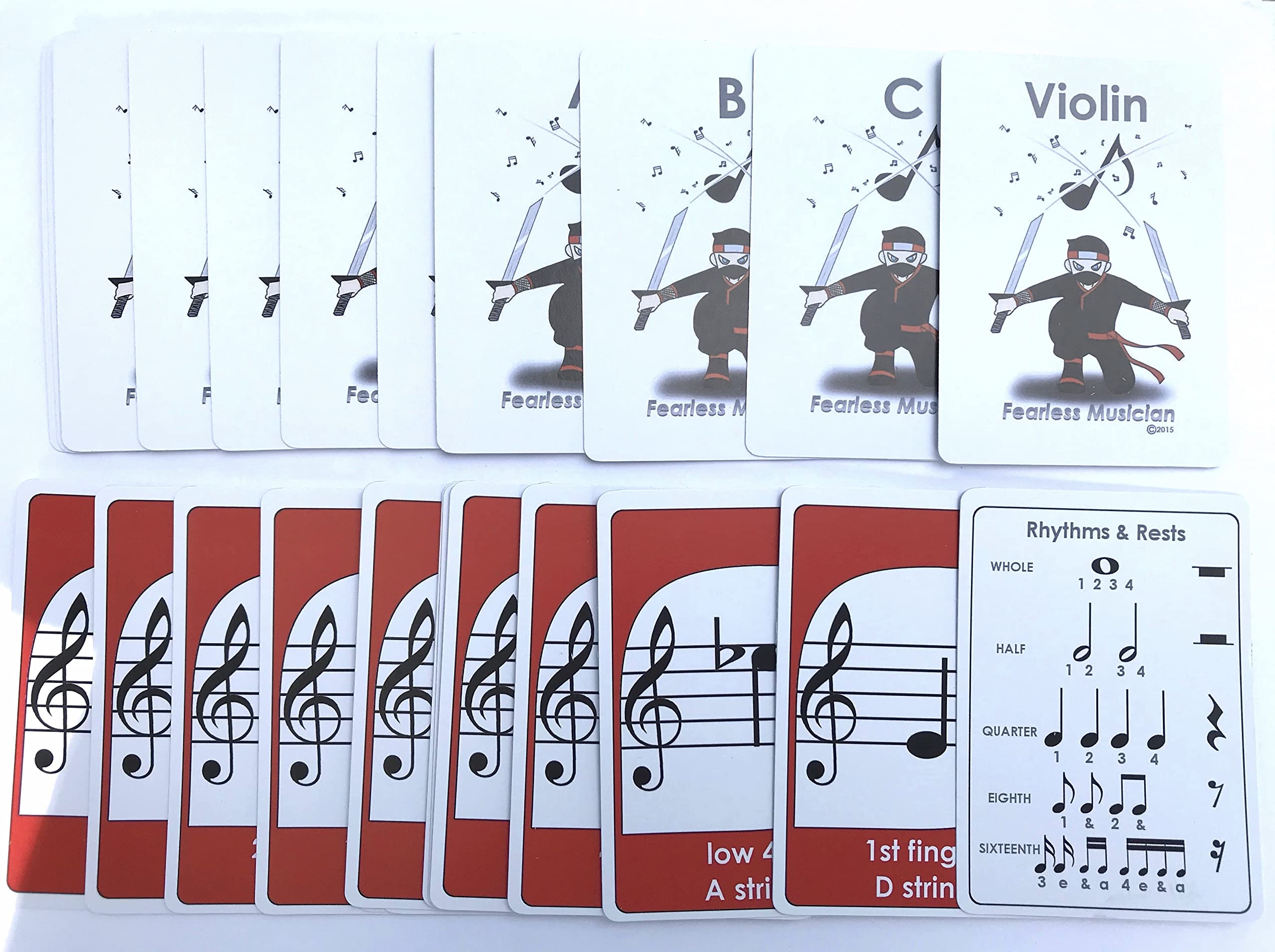 Mua Fearless Musician Flashcards for Violin - Fingering Chart - Rhythm ...