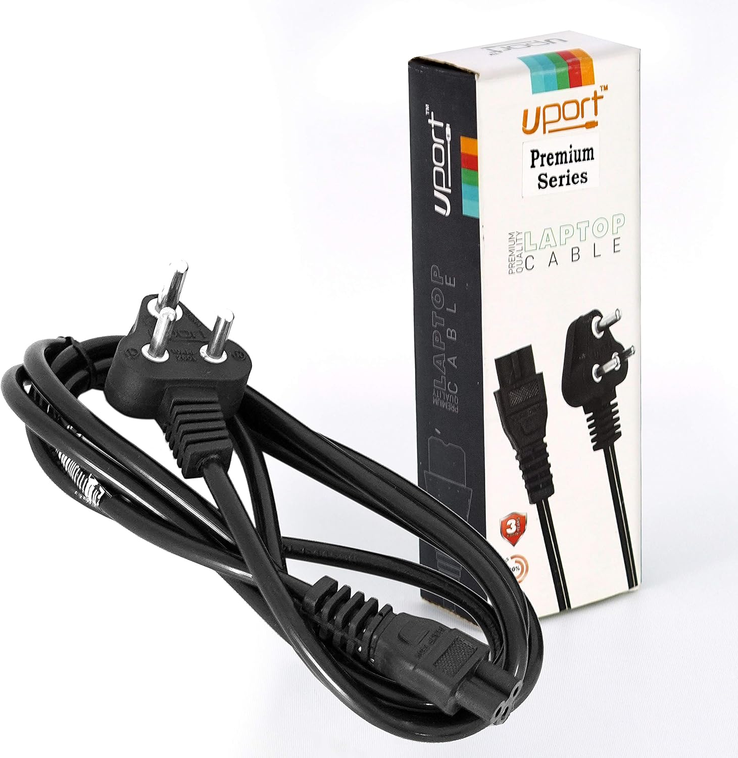 Storite UPort Premium Series 3 Pin Laptop Power Cable Cord 1.8 Meter (Black) - Buy Storite UPort ...