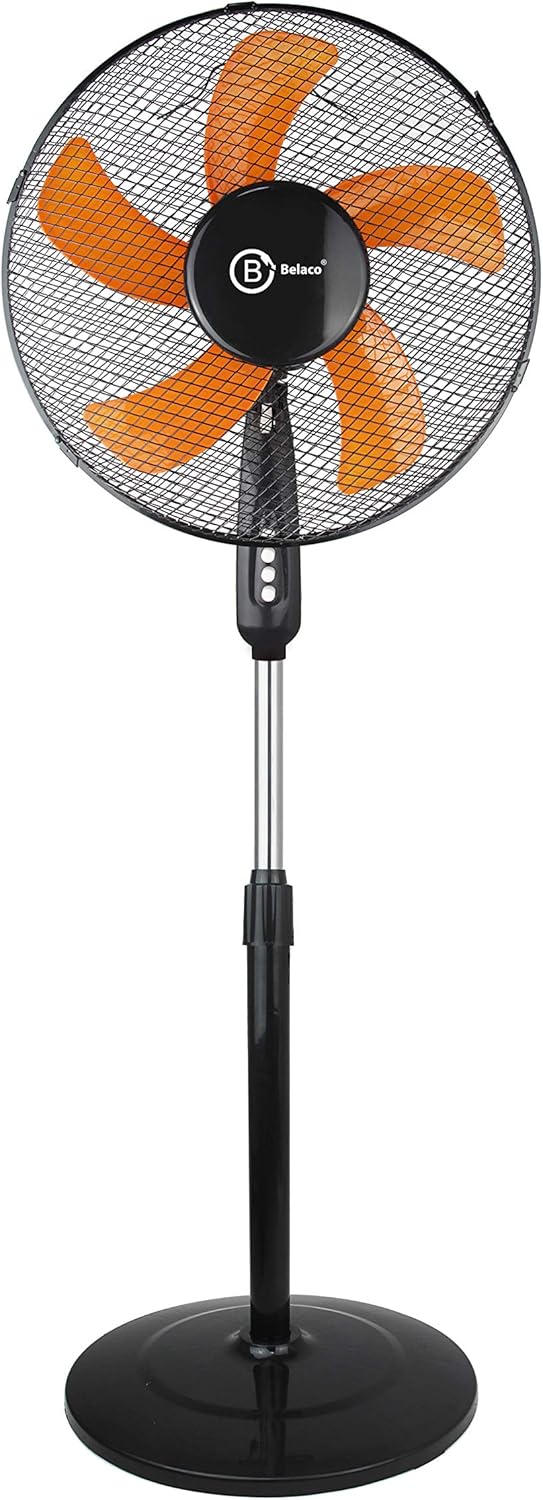Belaco New Stand Fan Pedestal fan 16 Inch Oscillating free stand fan ...