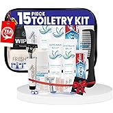 Amazon.com: Trektote Travel Toiletry Kit For Men And Women – 20 Piece Set of Travel Size ...