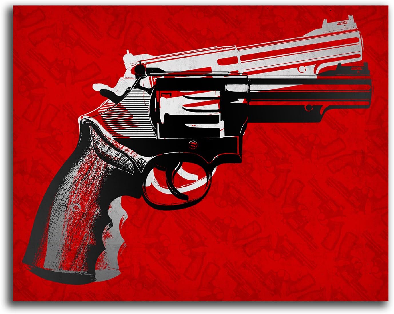 Amazon.com: Personal Prints Firearm Modern Gun Art - USA Made - Warhol ...