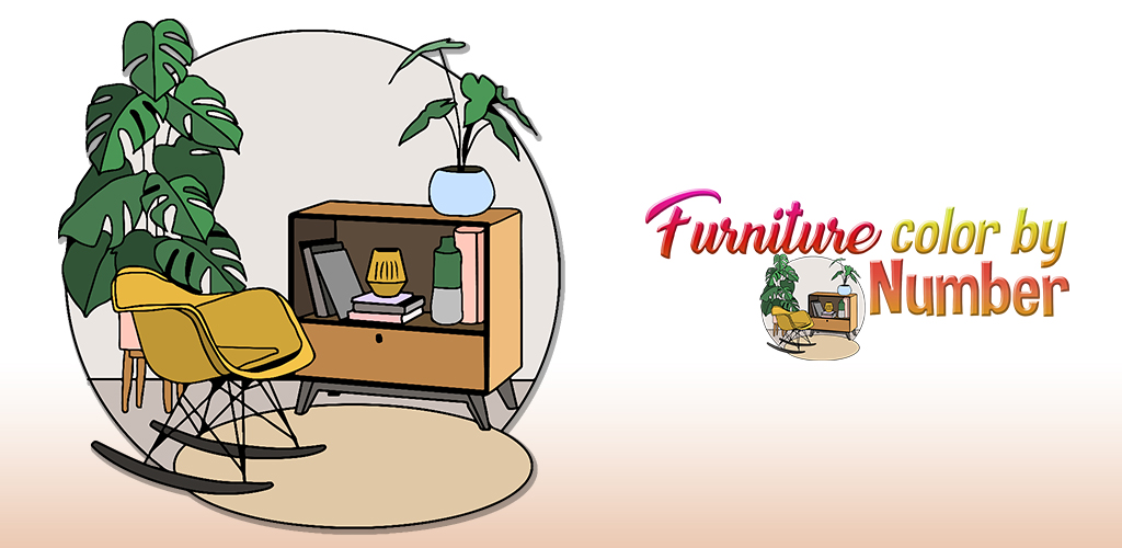 Amazon.com: Furniture Color By Number - House Interior Glitter Painting ...