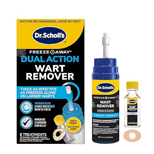 Dr Scholl's Dual Action Freeze Away Wart Remover, 8 ct – Twice as ...