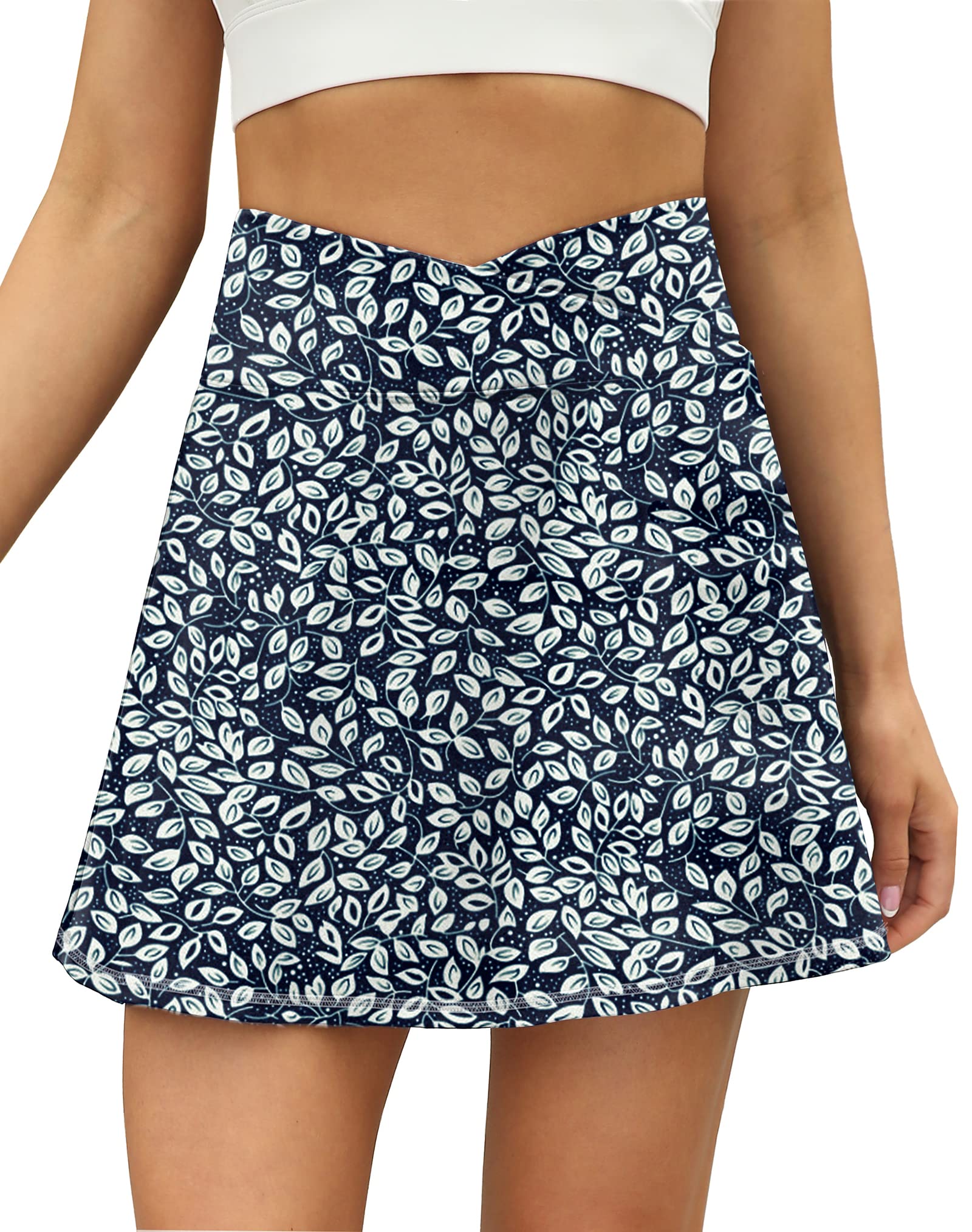 LouKeith Tennis Skirts for Women Pleated Crossover High Waisted ...