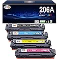 Amazon.com: 4 Pack Replacement for HP 206A 206X Toner Cartridges for Color Laser Jet Pro MFP ...