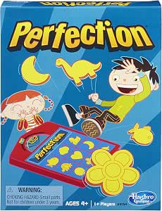 Amazon.com: Hasbro Gaming Perfection Popping Shapes and Pieces Game for ...