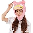 Amazon.com: SAZAC Cozy, Warm Slowpoke Kigurumi Hat with Ear Flaps ...